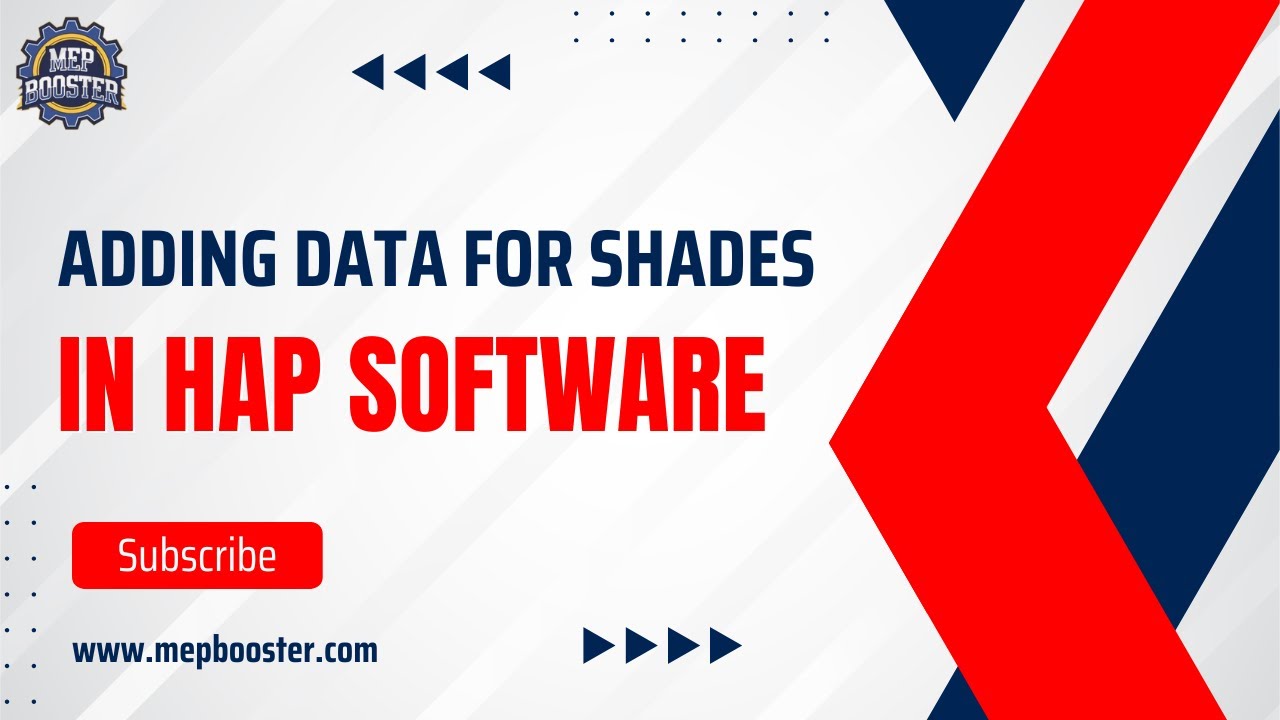 Lecture 18 - Adding Data for Shades in HAP Software | Step-by-Step HVAC ...