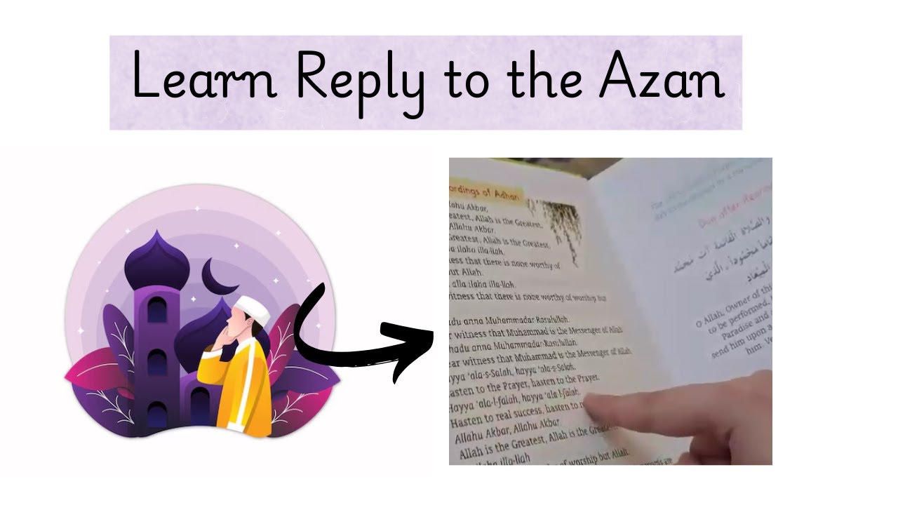 Muslim Kids Learning | Learn Reply to Azan (Adhan) and Dua | Little ...