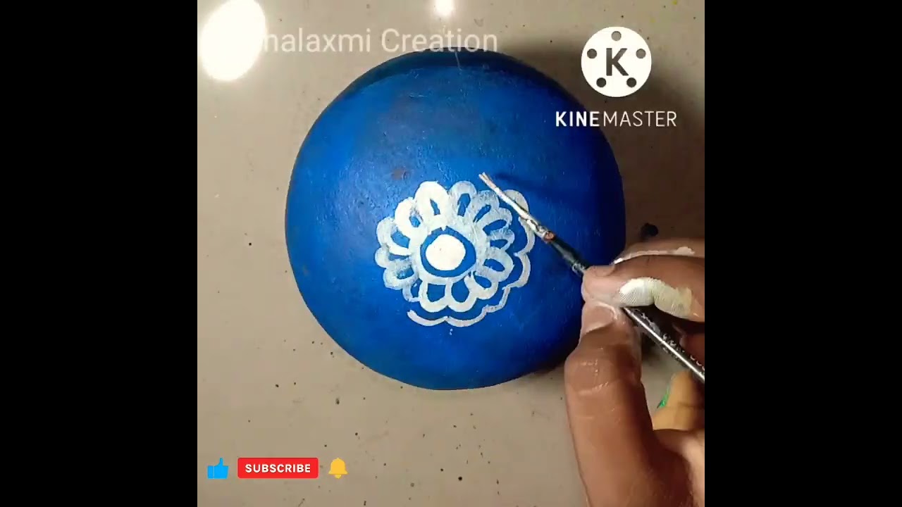 Pot creative😍 Poster colour🎨 drawing art || Kalsi decoration for diwali ...