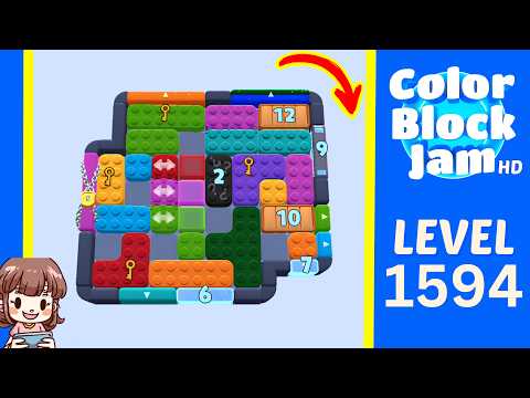 Color Block Jam Level 1594 Solution Walkthrough