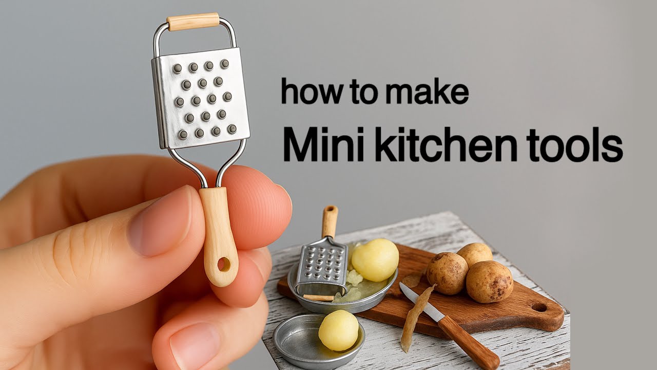 DIY Miniature Kitchen Tools | How to Make a Mini Grater | Easy ...