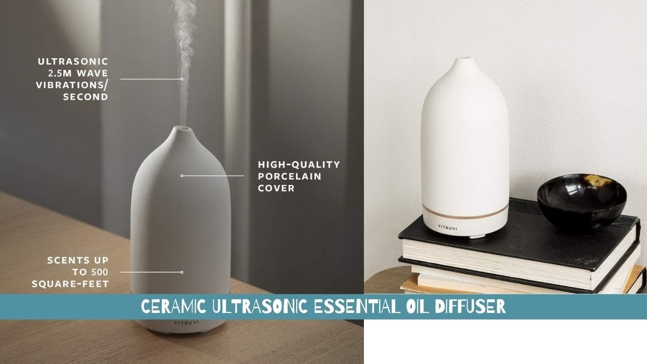 Best Vitruvi Stone Diffuser | Ceramic Ultrasonic Essential Oil Diffuser ...
