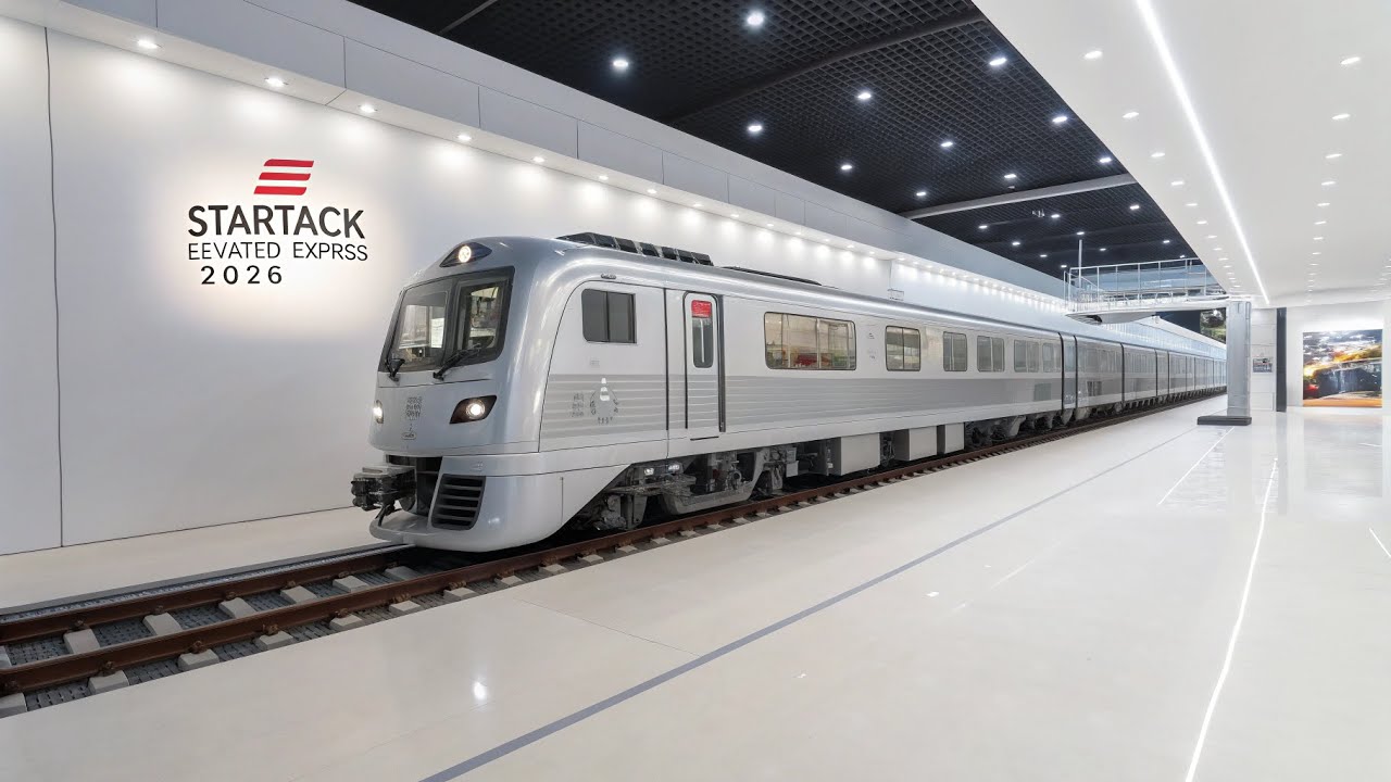 แหละ รถไฟฟ้าไทยที่ล้ำที่สุดในปี 2026 Startack Elevated Express""พาชม ...