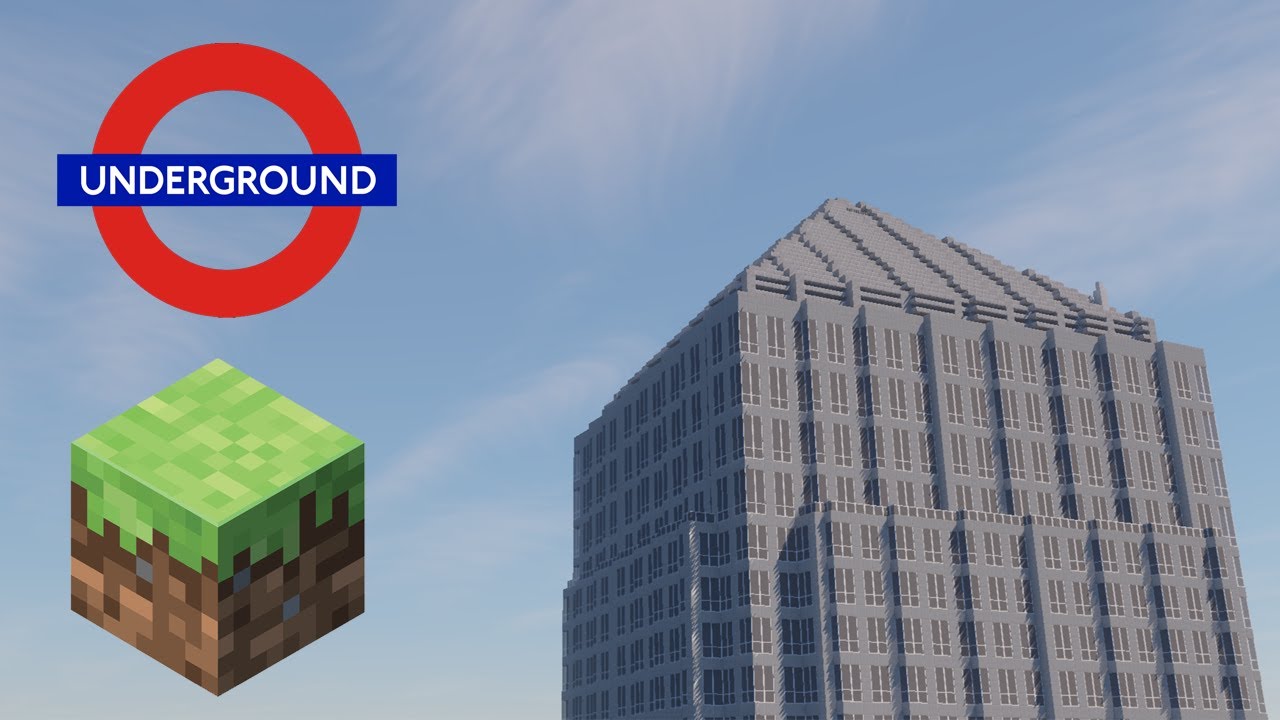 Minecraft Canary Wharf Tube Station - YouTube
