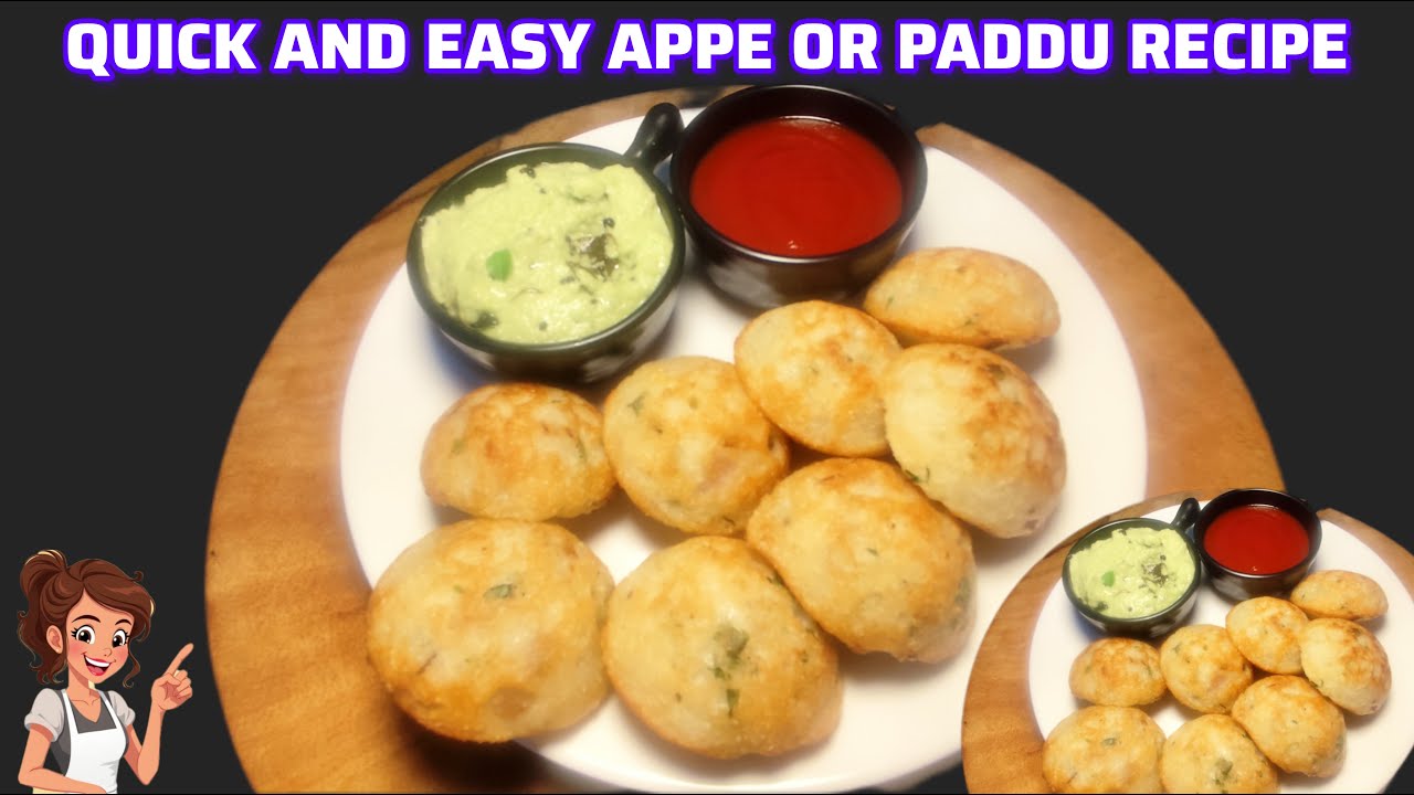 Quick and Easy Paddu Recipe for Breakfast! #food #recipe - YouTube