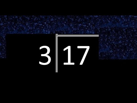 Divide 17 by 3 , decimal result . Division with 1 Digit Divisors . How ...