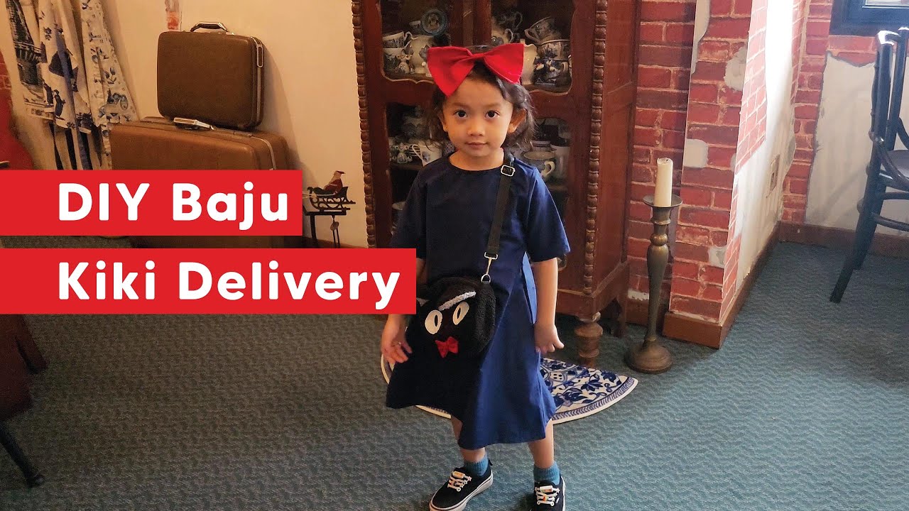 Tutorial Baju Cosplay Anak Kiki Delivery Service - YouTube