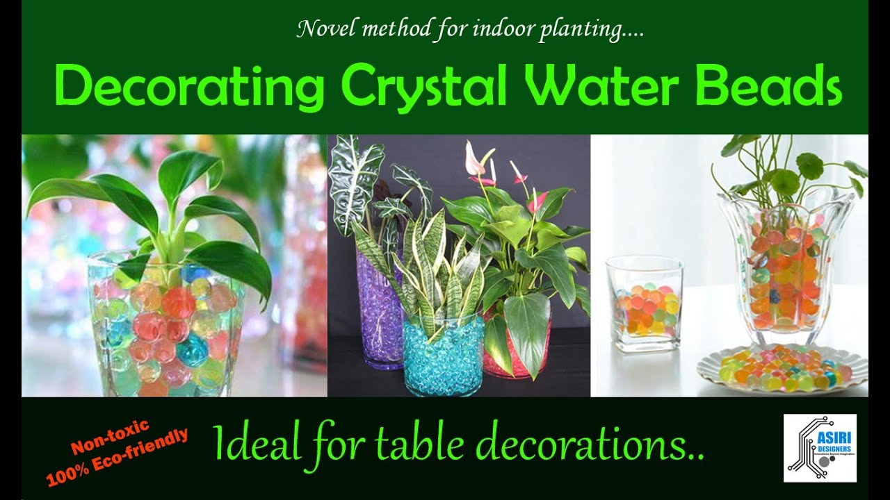 DECORATING CRYSTAL WATER BEADS - YouTube