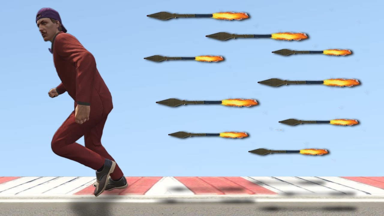ESCAPE THE ROCKETS CHALLENGE! (GTA 5 Funny Moments) - YouTube