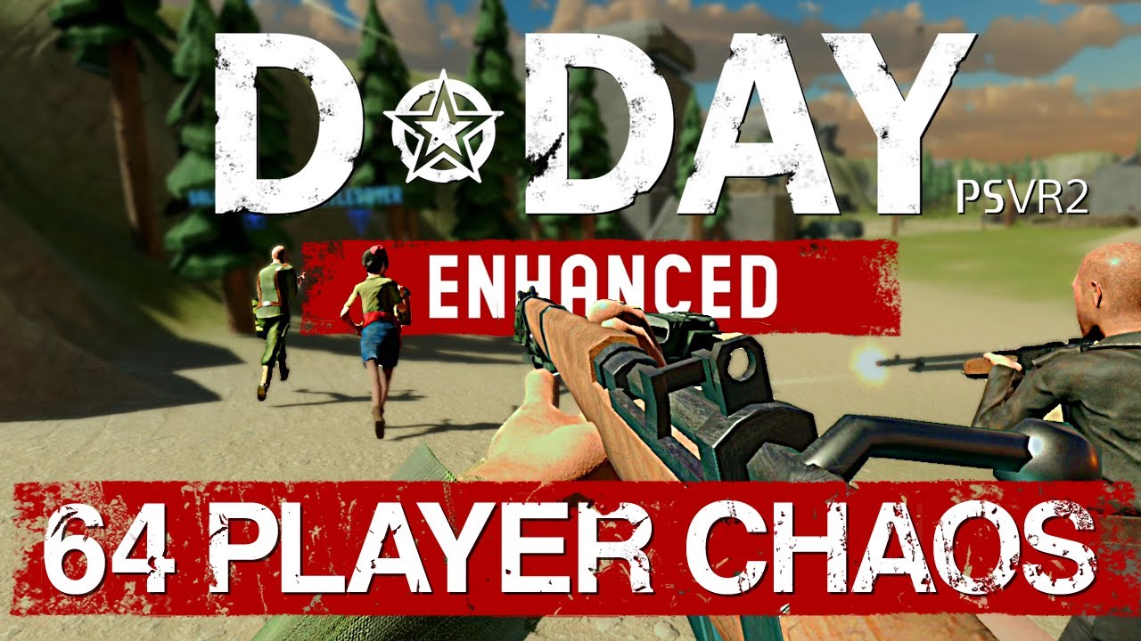 64 Player D-Day VR Madness - D-Day Enhanced Beta PSVR2 - YouTube