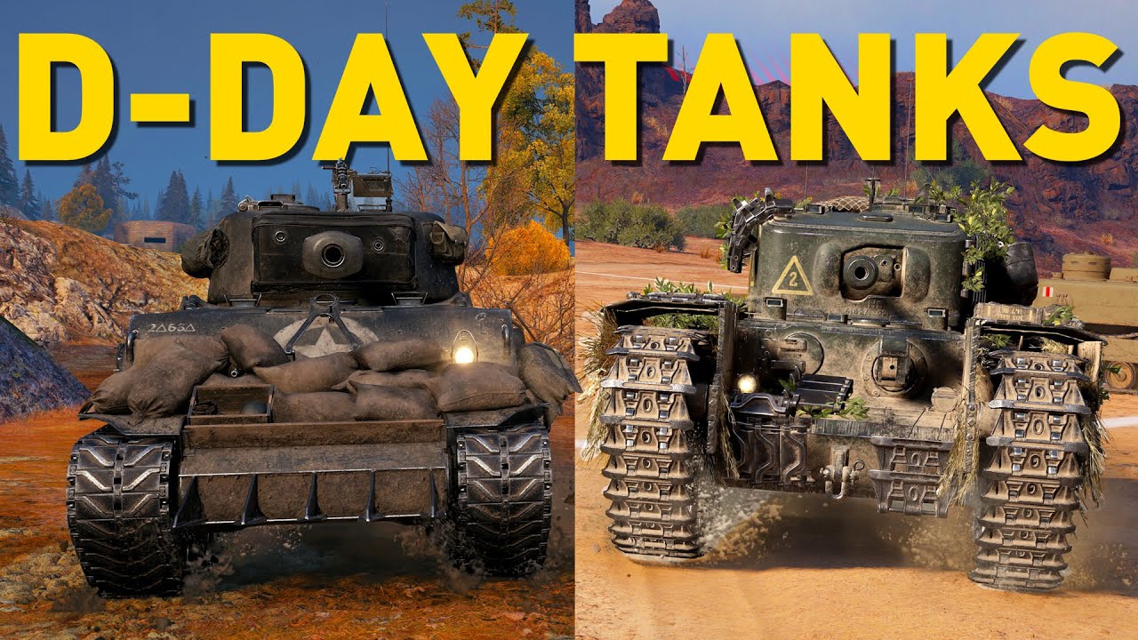 D-Day Tanks in World of Tanks! - YouTube