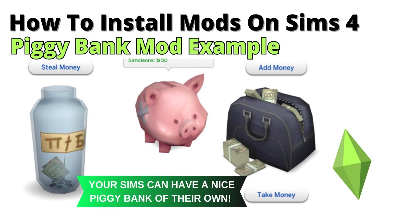 How To Install Piggy Bank Mod For Sims 4 | 2025 - YouTube