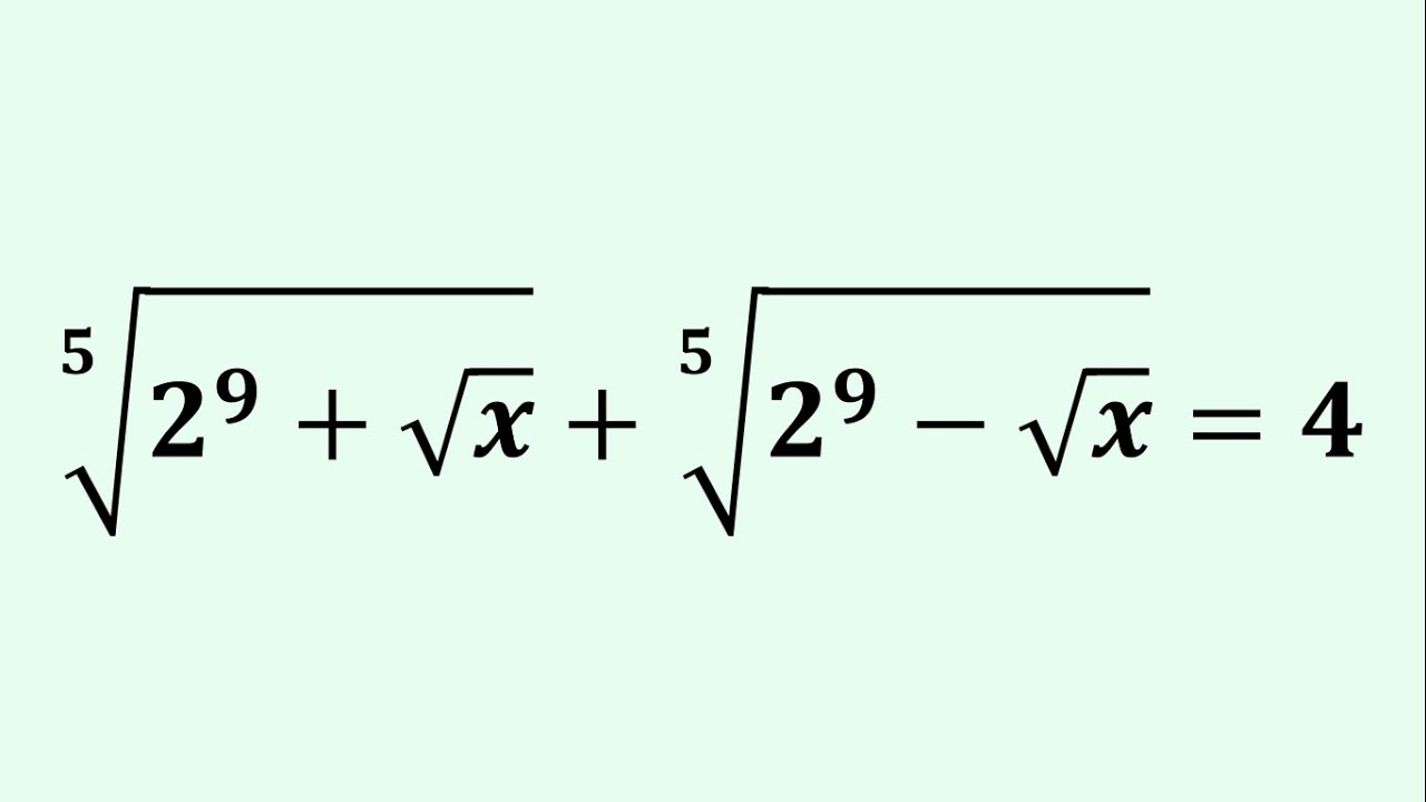 Simplify and Solve: Mastering Radical Equations through Expansion - YouTube