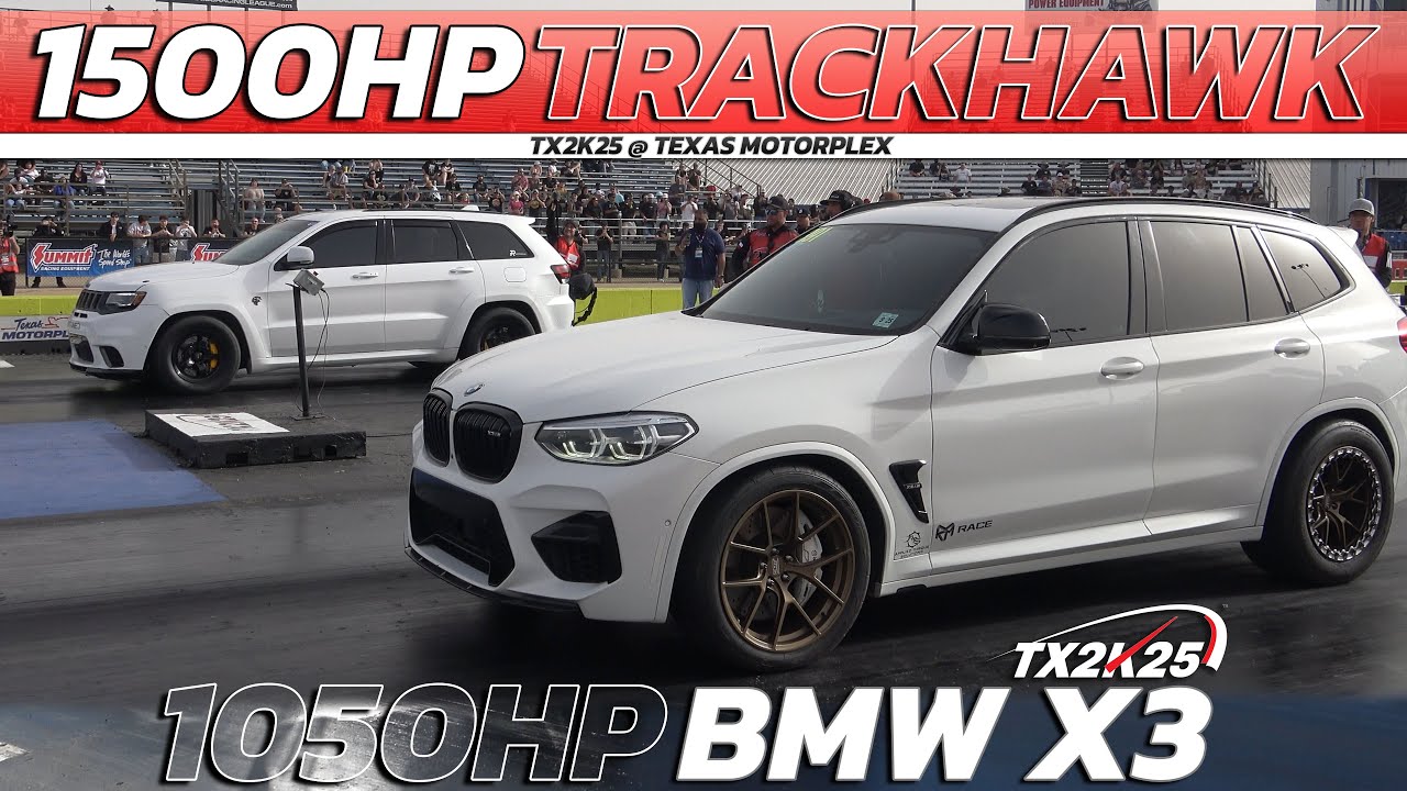 Watch This 1500HP Trackhawk Take On a BMW X3! - YouTube