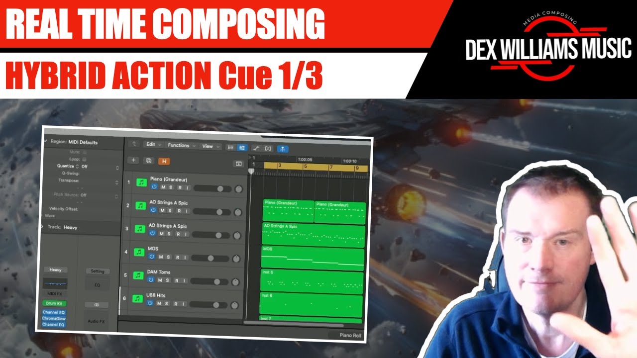 Composing a HYBRID ACTION CUE - Part 1/3 - Real Time Composing - YouTube