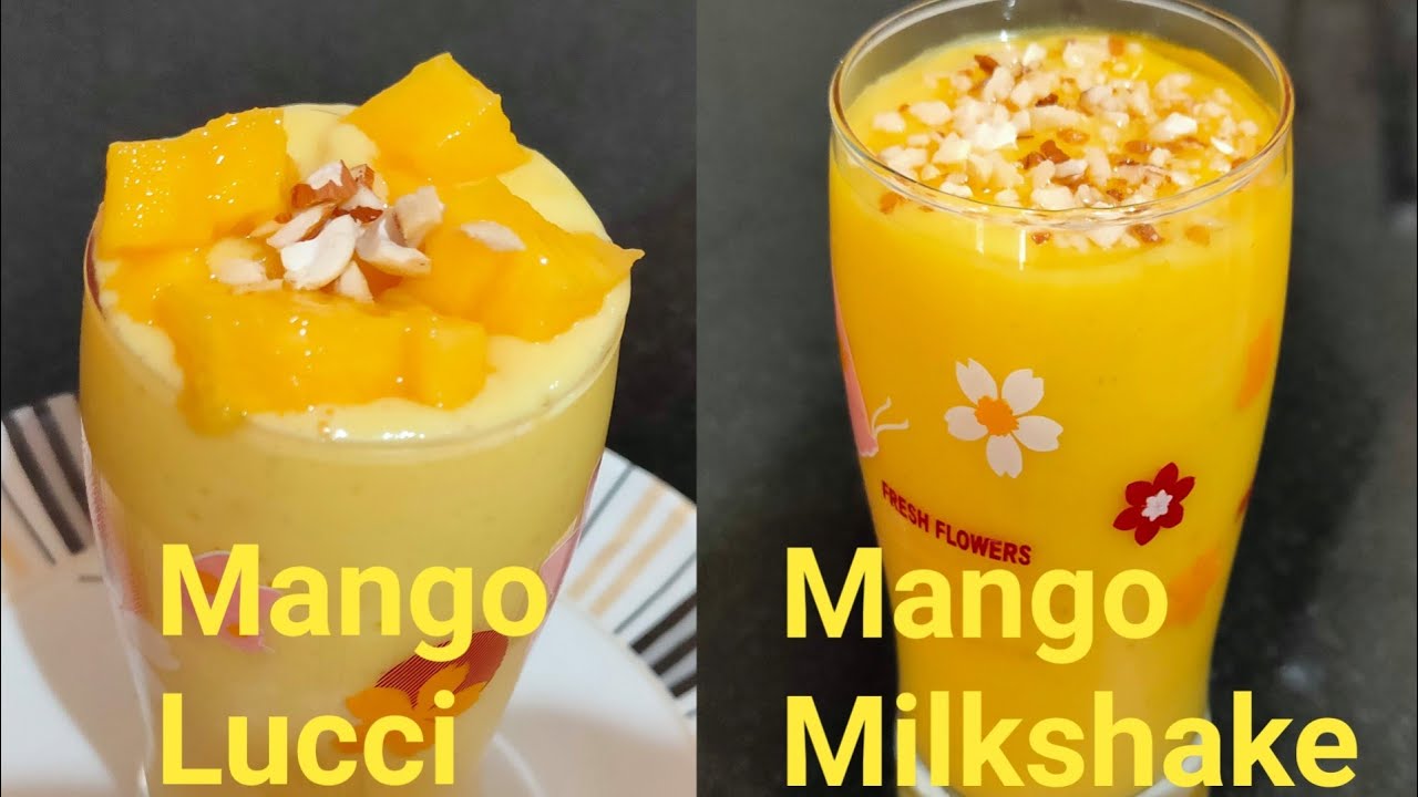 Mango Lucci & Milkshake | simple and tasty | 2 ingredient lucci and ...