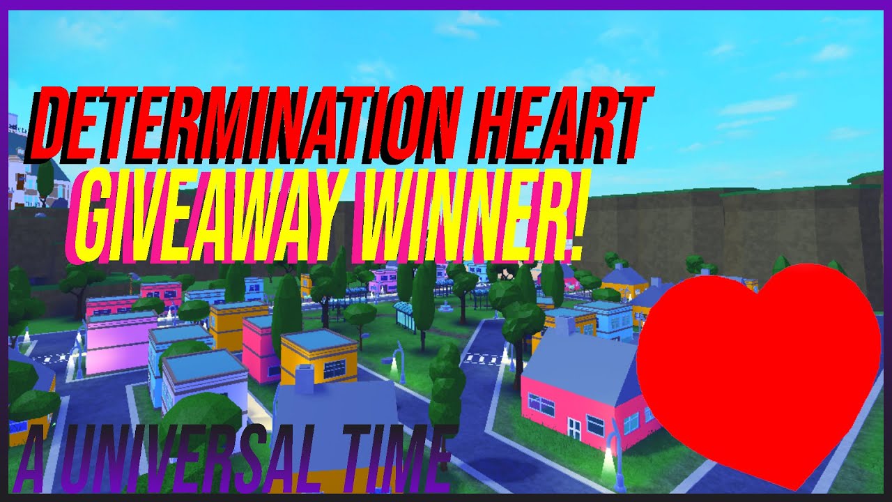 Heart (Determination) Giveaway Winner! { AUT } | Roblox - YouTube
