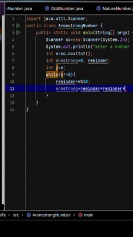 Print to Armstrong number in java very simple way - YouTube