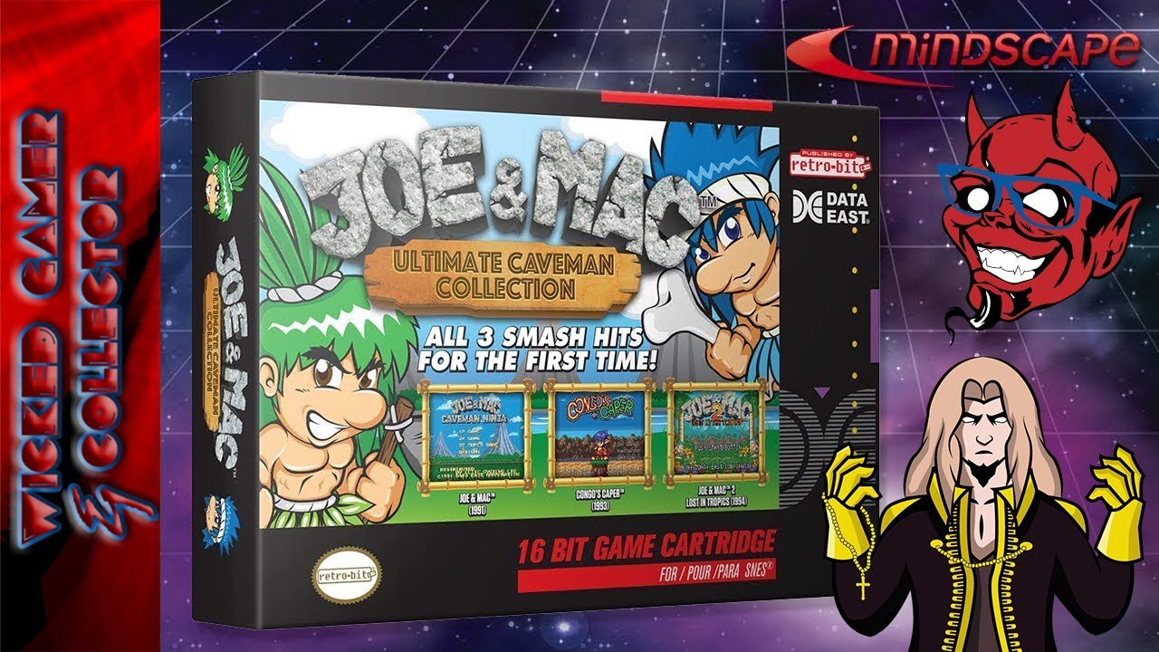 MindScape & Retro-Bit - Super NIntendo / SNES - Joe & Mac Collection ...