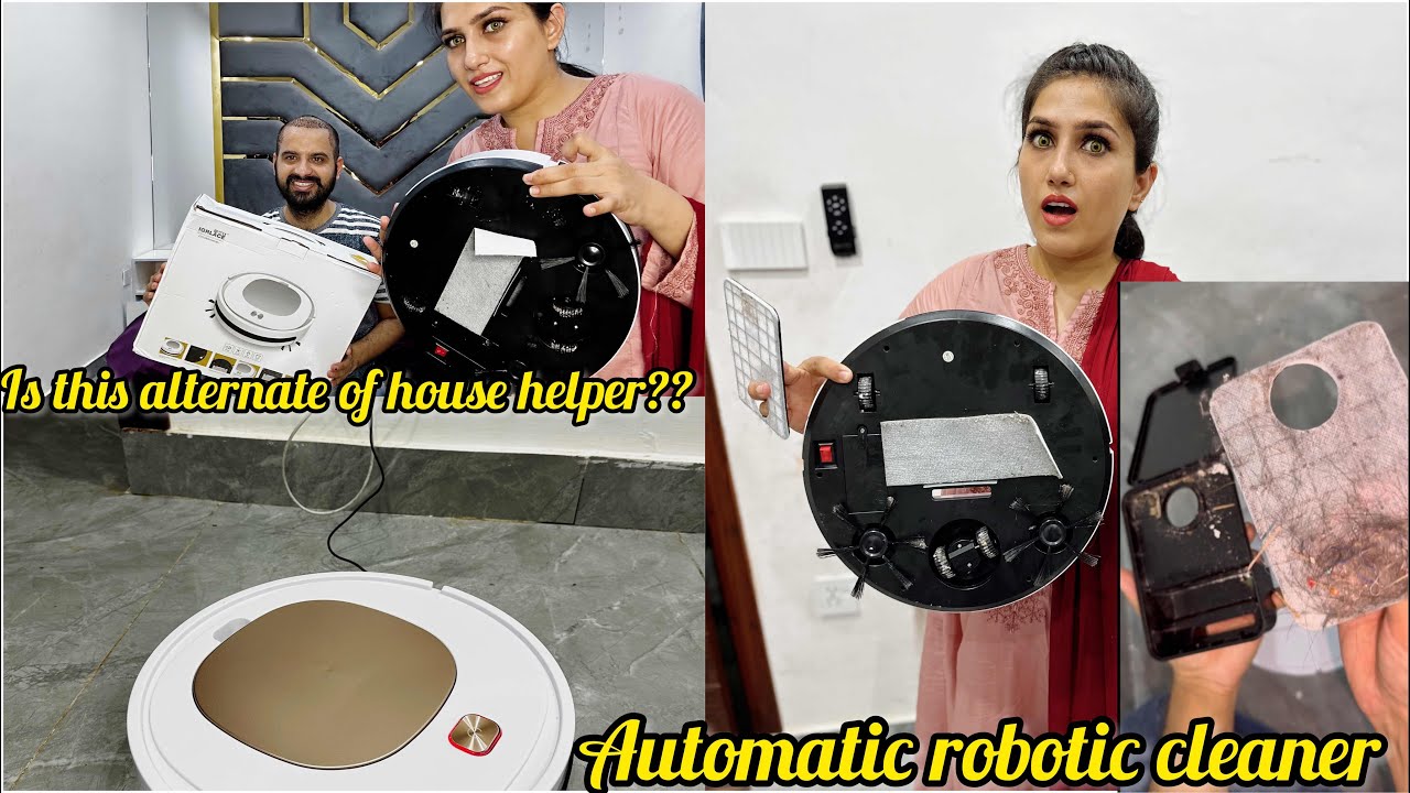 Automatic robotic cleaner | house cleaning & mopping | helper vs robot ...