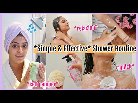 My Relaxing Shower Routine 🚿 | Self Care Ft. Buds & Berries