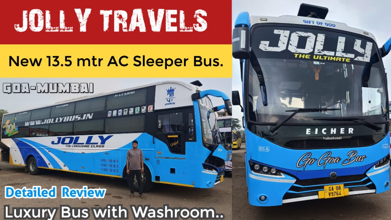 New AC Sleeper Bus | Jolly Travels| Mumbai to Goa Bus| Bus with ...