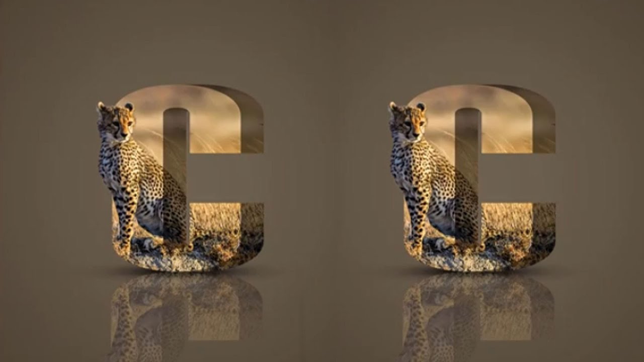 3d latter manupolation best photoshop totorial - YouTube