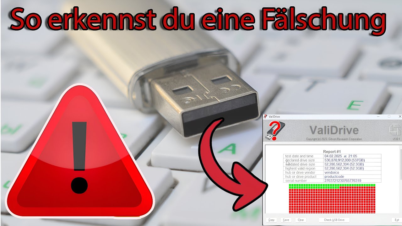 Achtung vor FAKE USB Sticks und anderen Speichermedien - YouTube