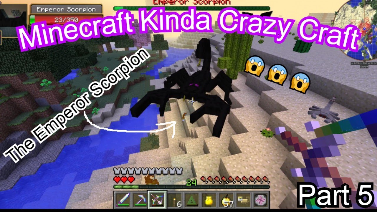 Fighting The EMPEROR SCORPION BOSS!!! - Minecraft Kinda Crazy Craft ...
