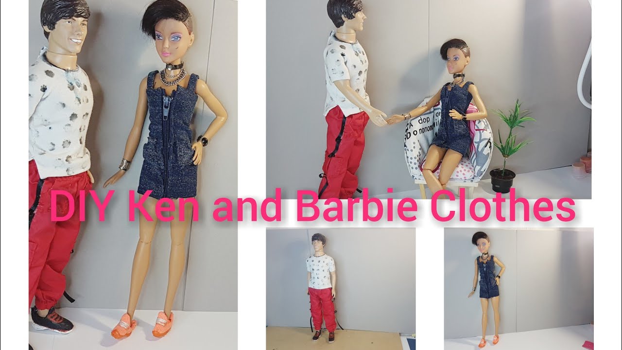 DIY| how to make Ken doll clothes and Barbie doll clothes - YouTube
