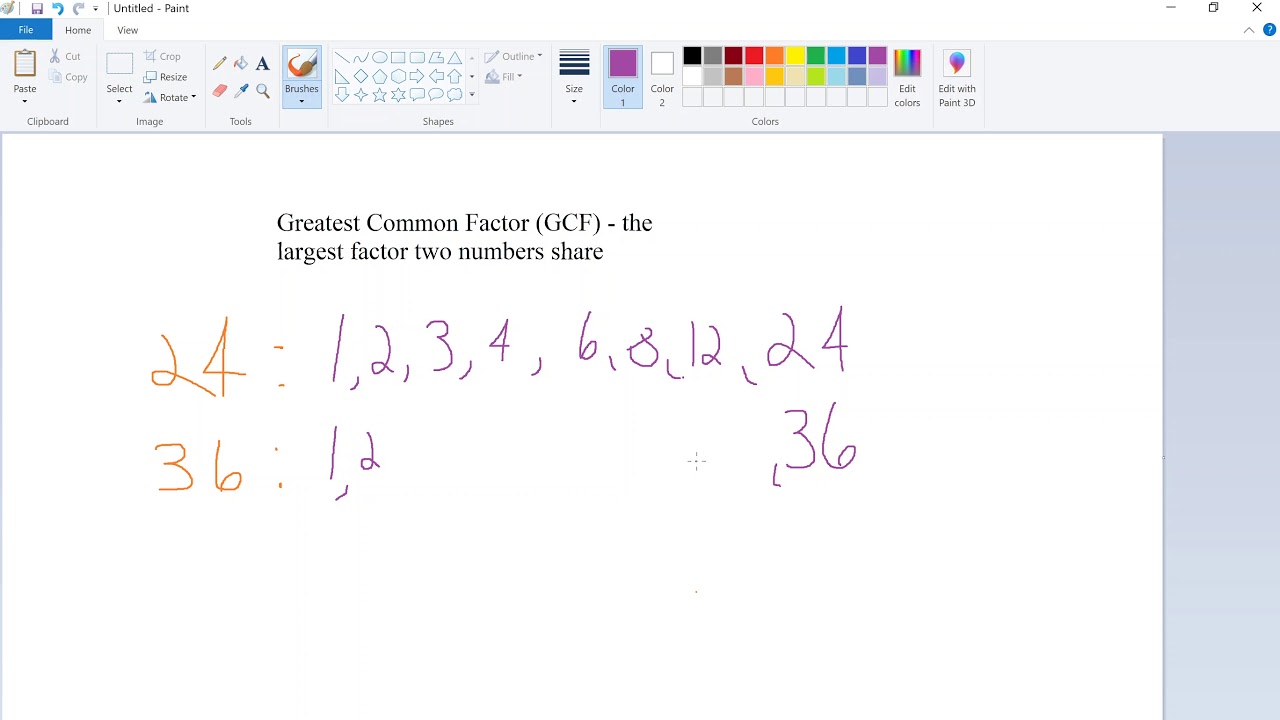 Finding Greatest Common Factor - YouTube