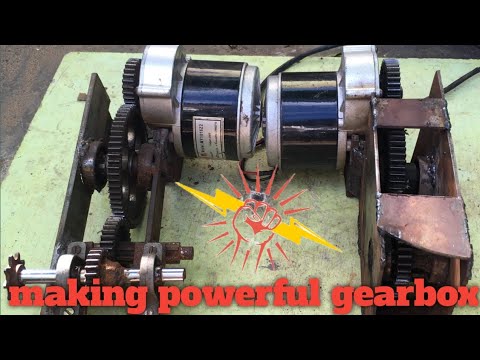 making powerful gearbox at home - YouTube