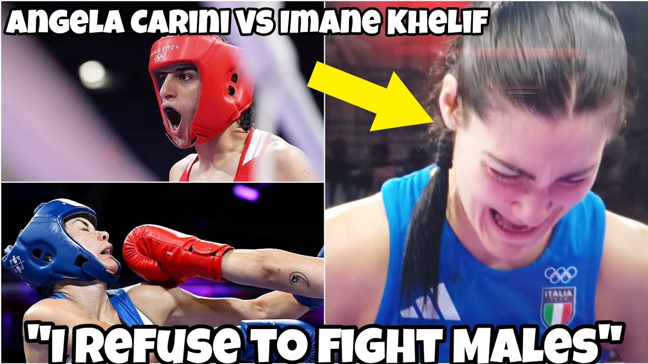 Imane Khelif vs Angela Carini Fight ended in 45 Seconds as Angela ...