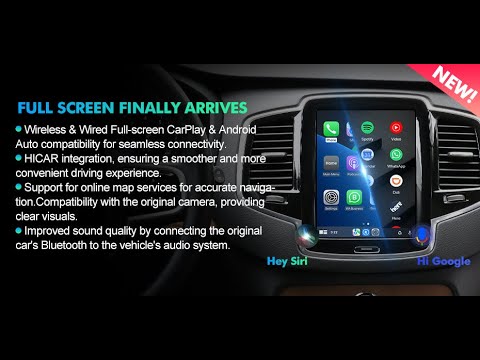 Support Full screen Android auto & Carplay & HiCar - NEW VERION VOLVO MODULE INSTALL - YouTube