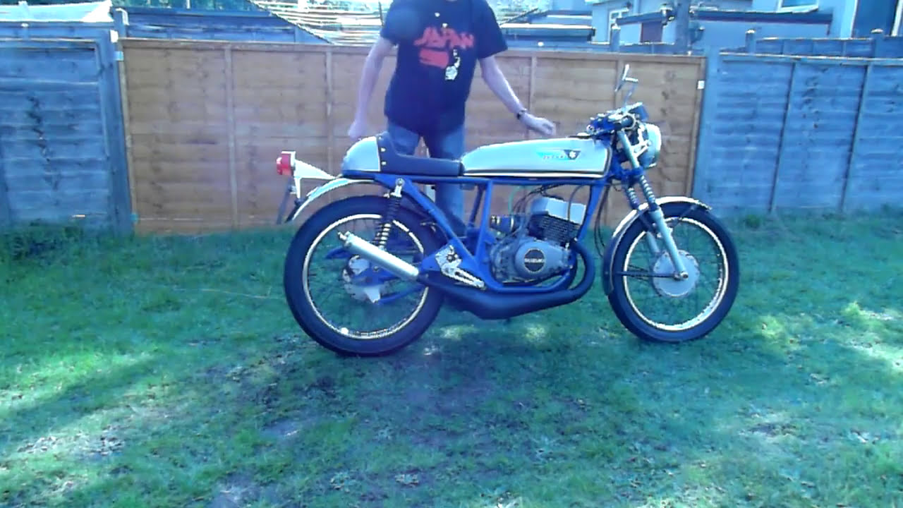 Suzuki SB 200 Cafe racer,highly modified. - YouTube