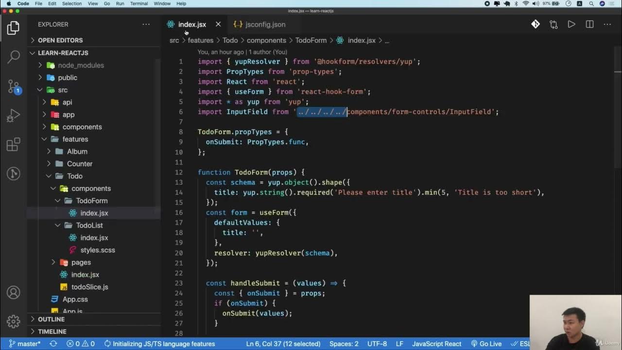 13 10 Xử lý relative import với jsconfig json - YouTube
