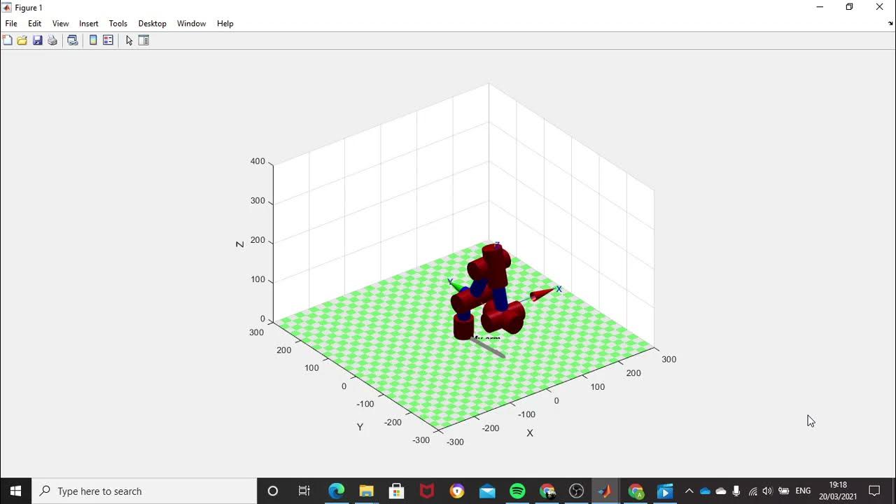 Matlab 6DOF Robotic Arm drawing a square - YouTube