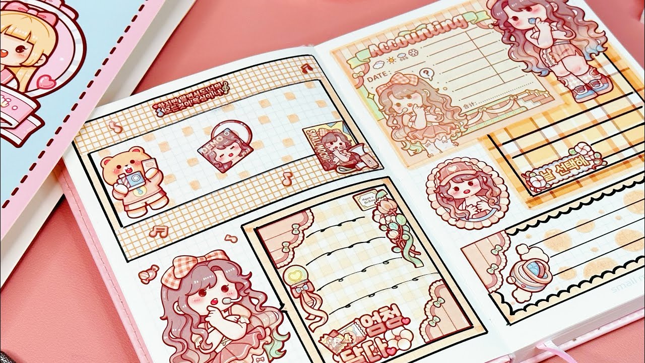 stickers journaling 🤎🤎cute kawaii sticker🌈 Immersive ASMR bullet ...
