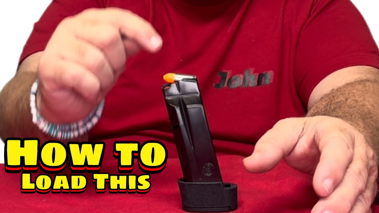 How To Load A Semi Auto Pistol Magazine ( Simple Hack) - YouTube