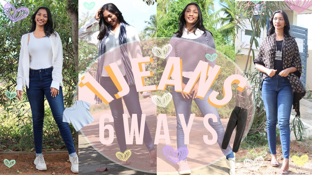 6 Different Ways to Wear your 1 Jeans | Super Bossy | college and ...