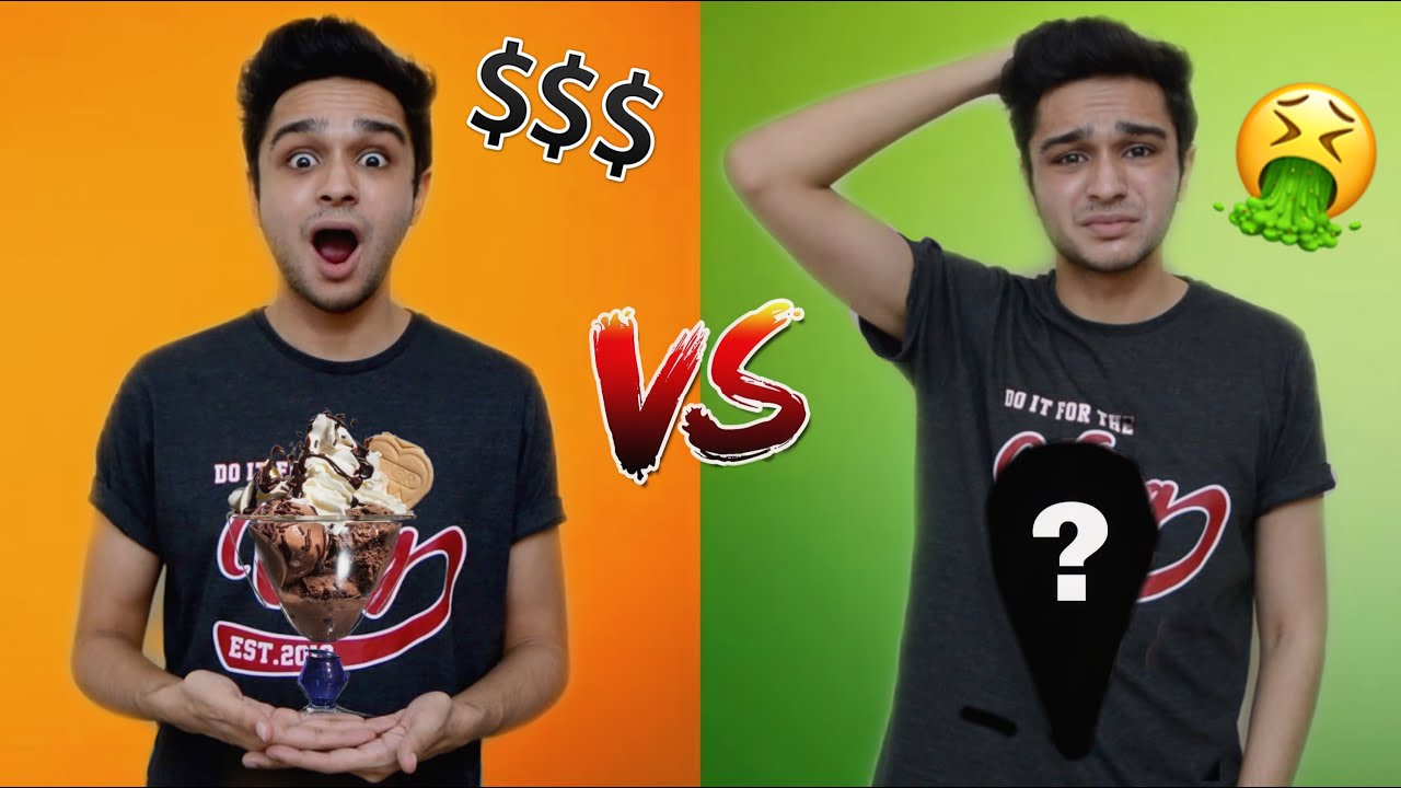 EXPENSIVE Vs. CHEAP FOOD TASTE TEST!! (Challenge) - YouTube