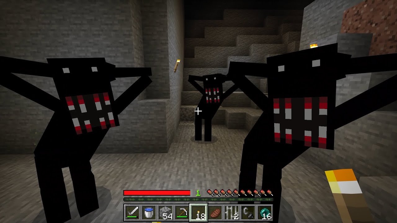 i added dancing night dweller in minecraft - YouTube