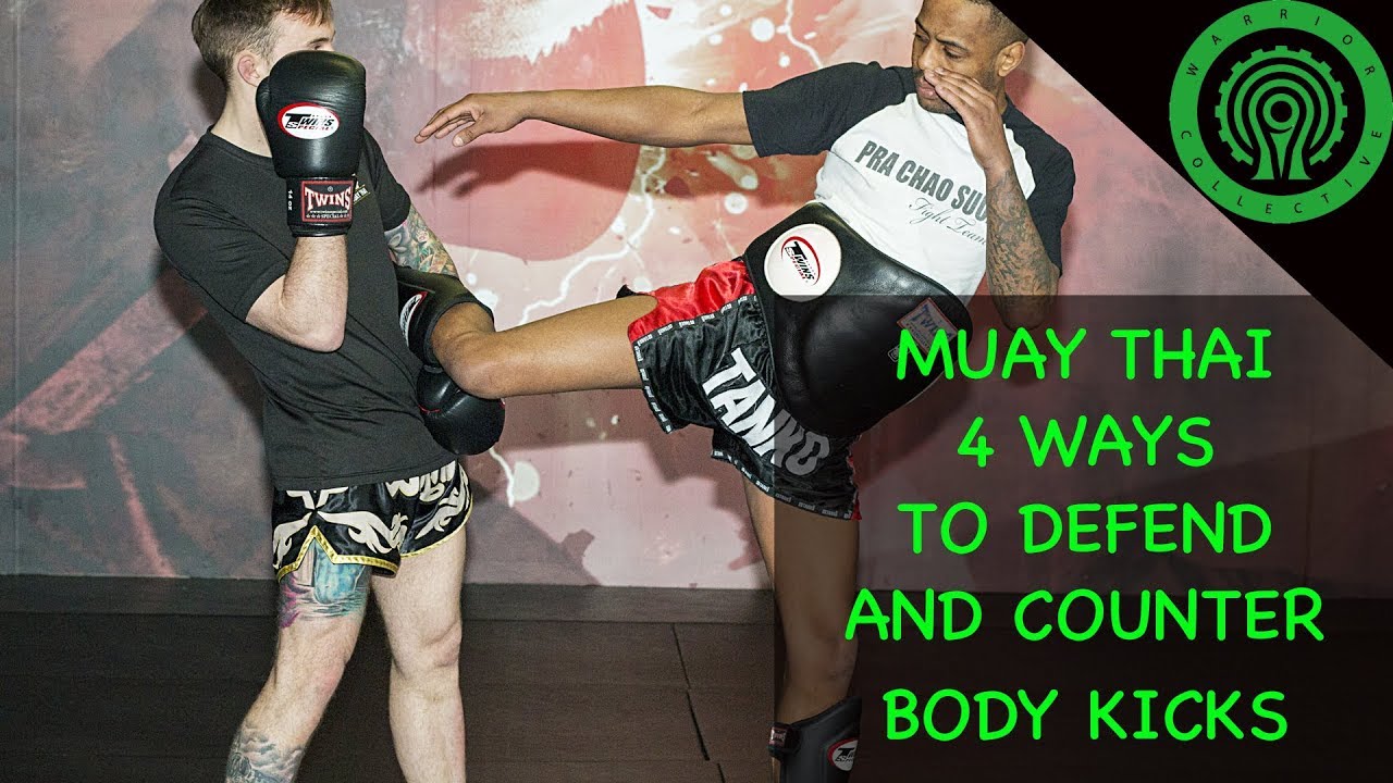 Muay Thai Techniques - 4 Ways to Counter the Body Kick with Nathan ...
