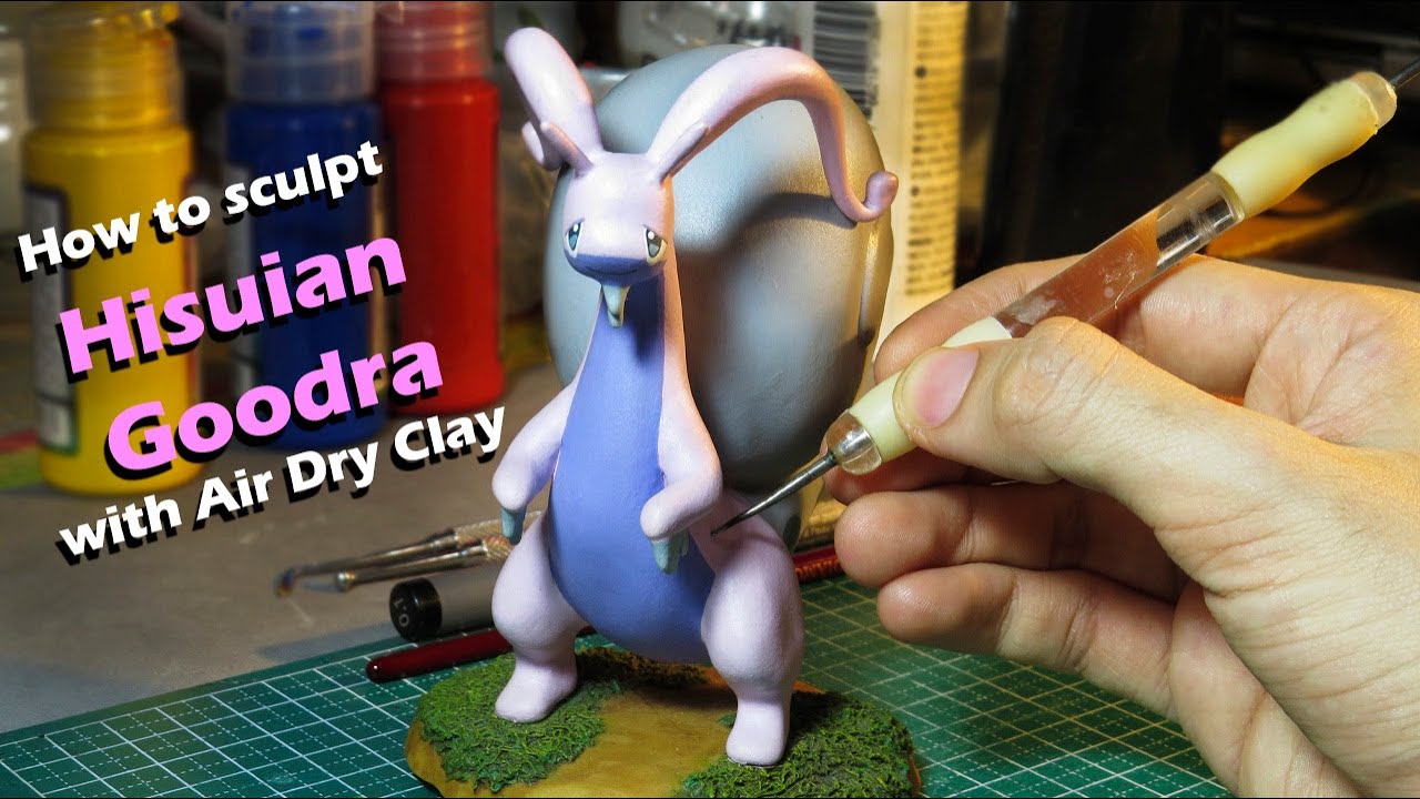 I made Hisuian Goodra out of Air Dry Porcelain Clay | Pokemon Tutorial - YouTube