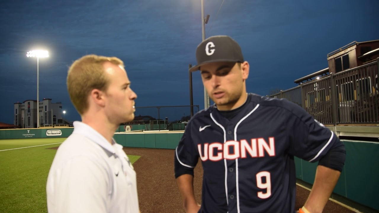 UConn Baseball Paul Gozzo, Texas State, March 9, 2019 - YouTube