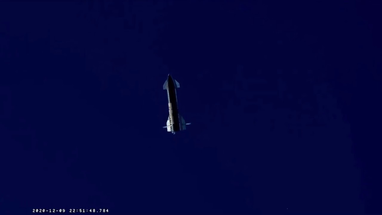 Starship SN8 Belly Flip maneuver - YouTube