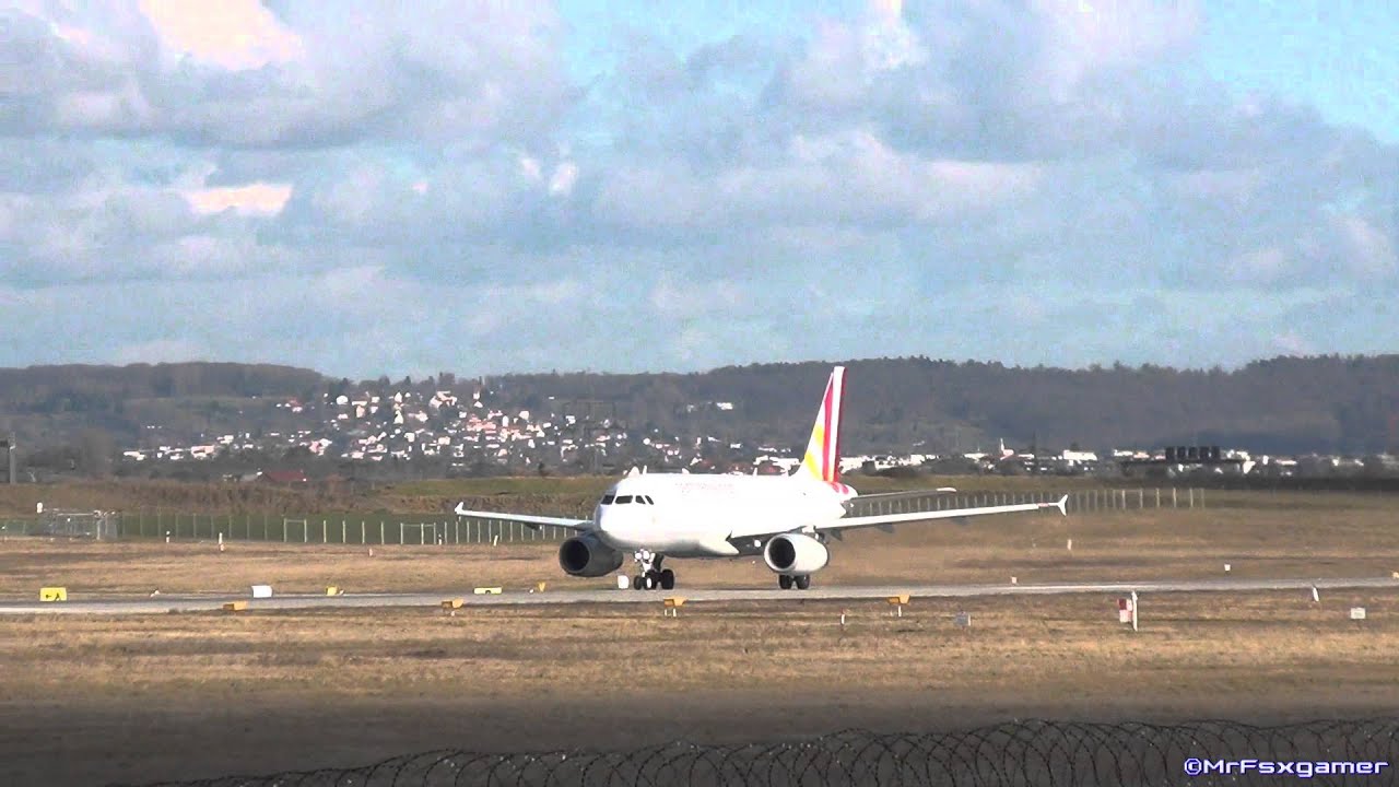 D-AGWT - NEW LIVERY Germanwings Airbus A319-132 landing / takeoff at ...