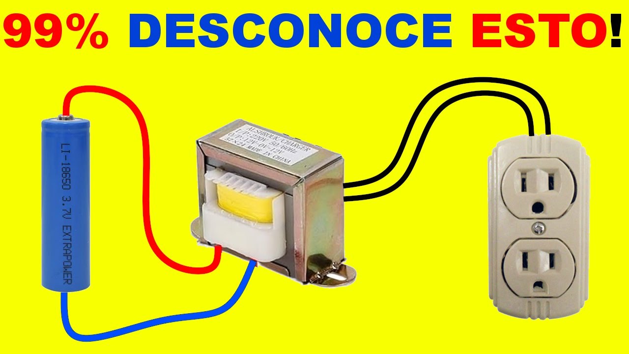 Como Hacer El INVERSOR DE VOLTAJE Mas Simple del Mundo! - YouTube