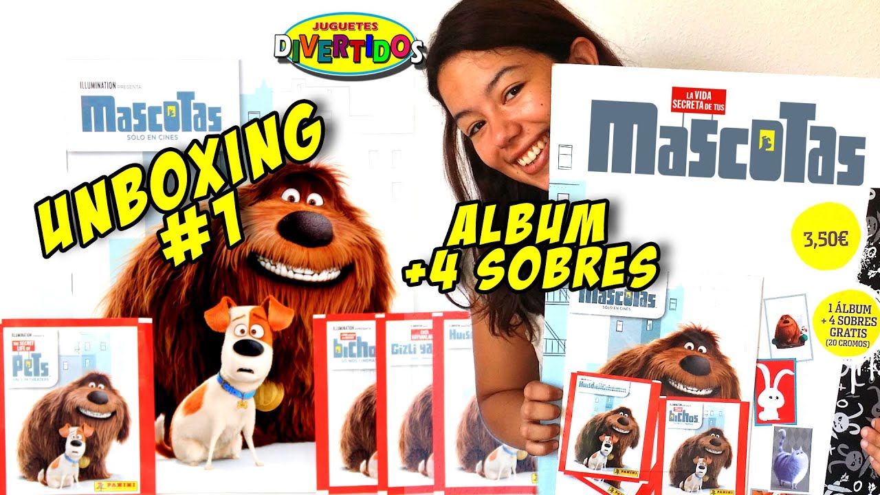 Mascotas Unboxing 1. Álbum + 4 sobres - YouTube
