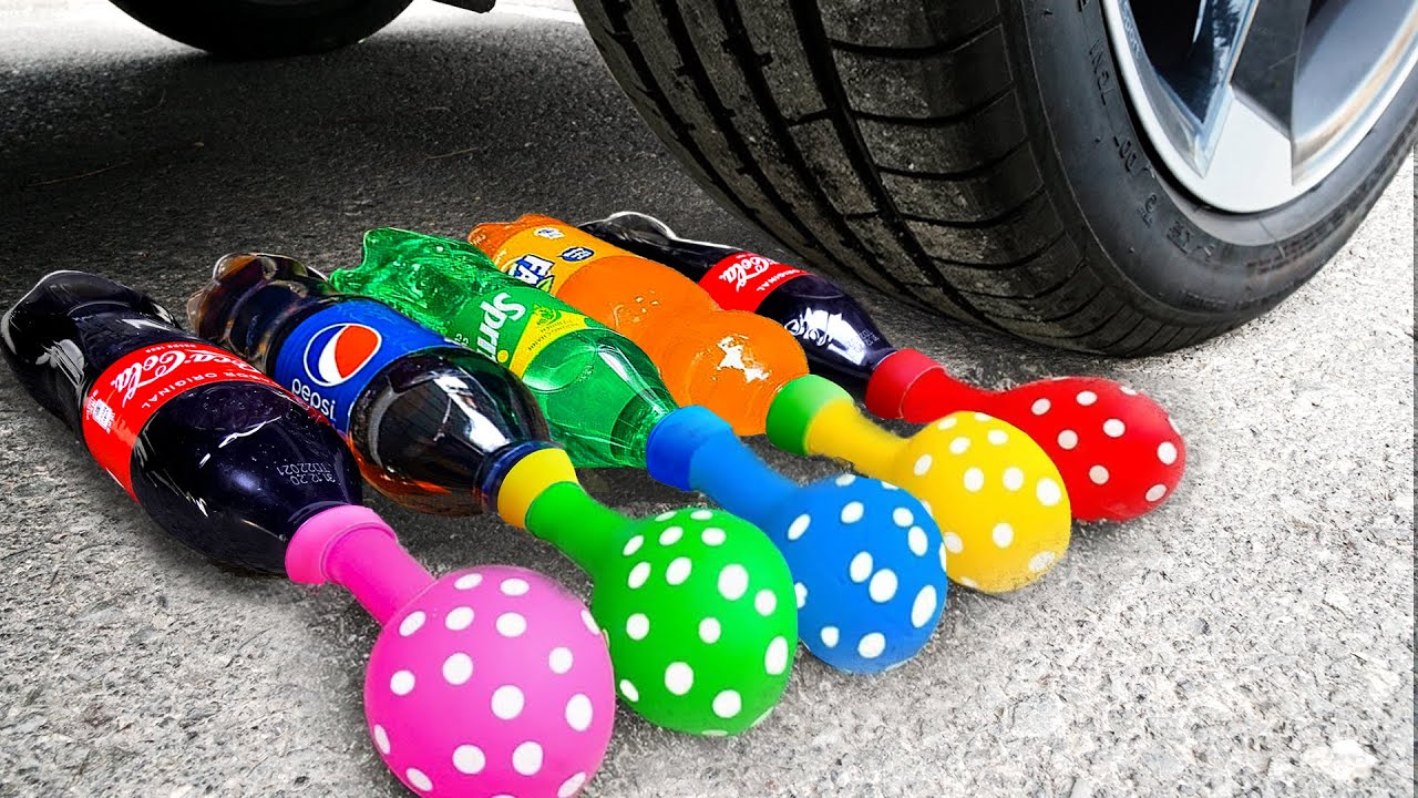 Crushing Crunchy & Soft Things by Car! - EXPERIMENT: Coca Cola vs CAR ...